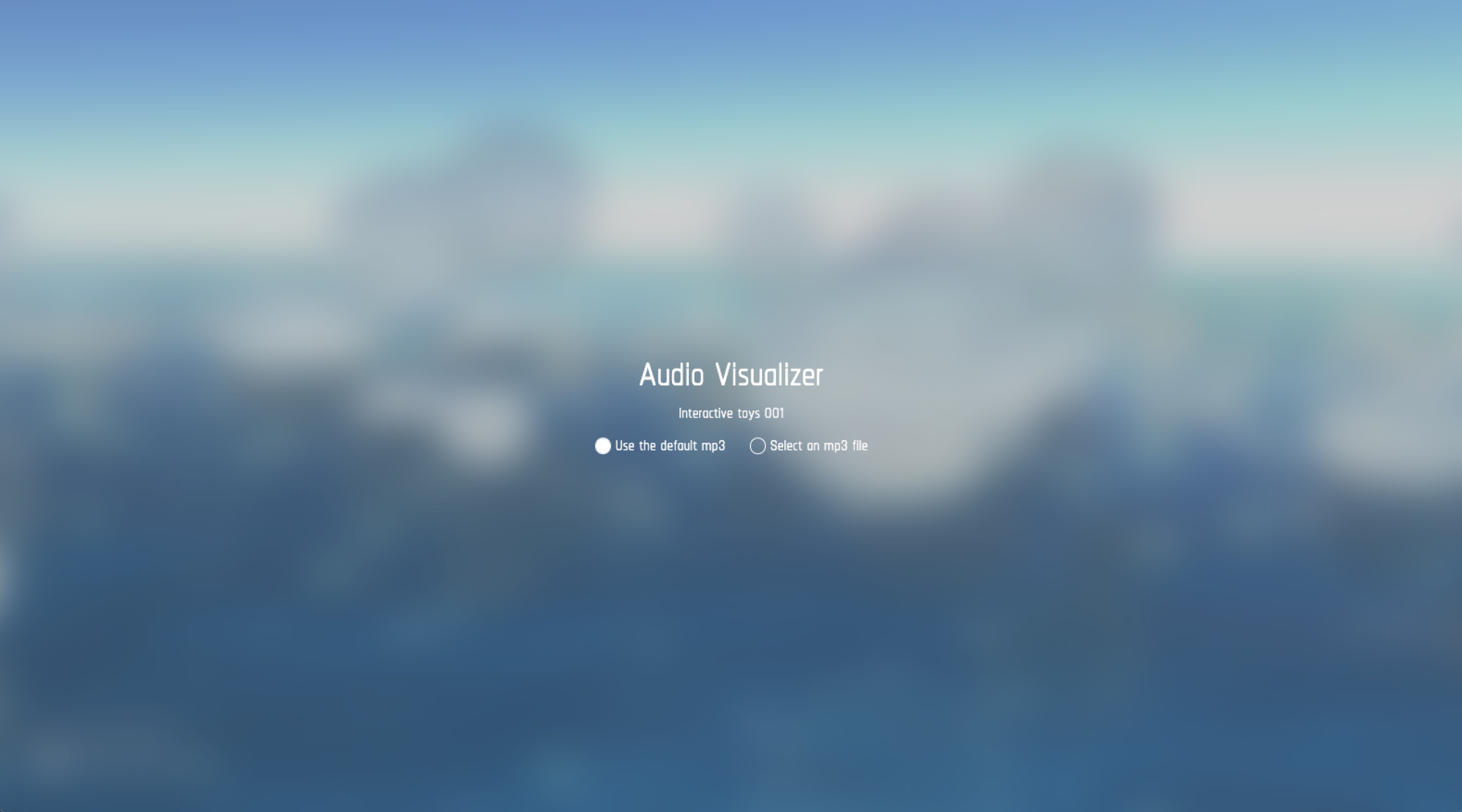 Audio Visualizer on the sea | Toys.No.001